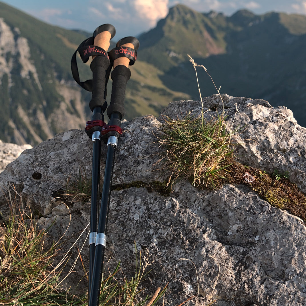 Rothwild Wanderstöcke